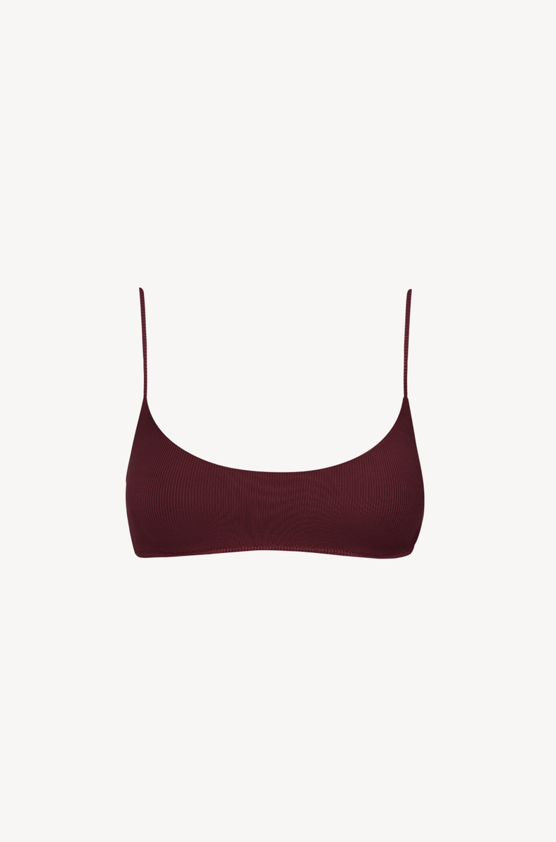 Grace Bra / Maroon Rib – BELAMER